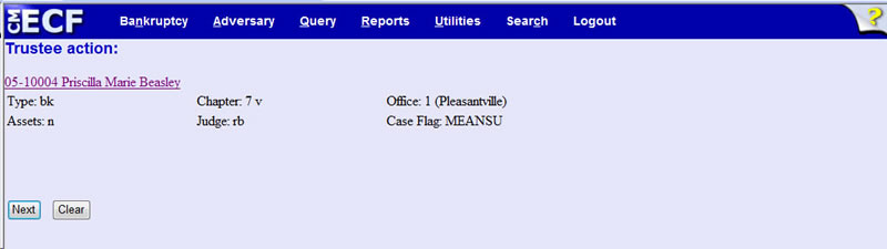 Report of No Distribution